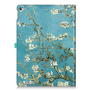 Fintie Folio Case for iPad Pro 12.9 (2nd Gen) 2017 / iPad Pro 12.9 (1st Gen) 2015 - [Corner Protection] Premium PU Leather Smart Stand Protective Cover with Auto Sleep/Wake (Blossom)