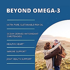 Garden of Life Ultra Pure EPA/DHA Omega 3 Fish Oil - Oceans 3 Beyond Omega 3 Supplement with Antioxidants, 60 Softgels