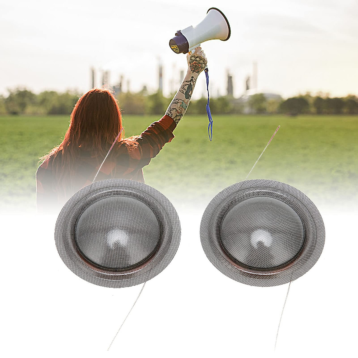 25mm Tweeter Voice Coil Replacement Parts, 2Pcs 1" Tweeter Diaphragm, 25-core Tweeter Coil and 5.4 Ohm Resistor for Speaker DIY