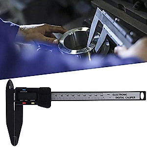 Digital Caliper, Digital Ruler Electronic Caliper, Practical Ruler Farms for Carpentry (150MM Long Jaw Carbon Caliper)