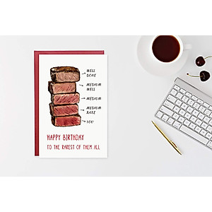 Gonzey Funny Steak Birthday Cards,Rarest Of Them All