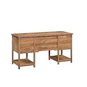 Sauder Coral Cape Desk, L: 58.62" x W: 23.47" x H: 30.0", Sindoori Mango Finish