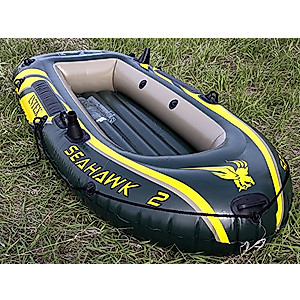 Intex Seahawk 2 Inflatable Boat Set + Oars/Pump/Motor Mount | 68347EP + 68624E