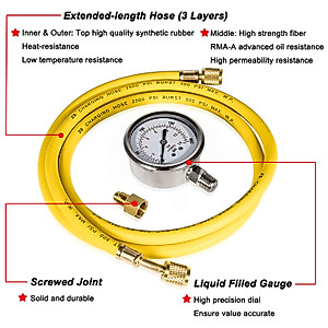 Bonbo Fuel Pressure Test Kit for 6.0L Powerstroke Diesel 2003-2007 F-Series (F250 F350 F450 F550) E-Series