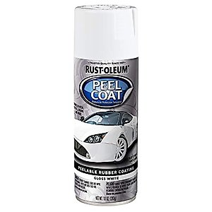 Rust-Oleum 339069 Automotive Peel Spray Coating, 10 oz, Gloss White