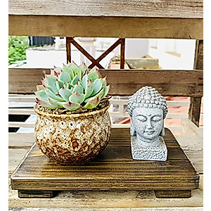 HNQCPCVU Wood Riser, Beautiful Wood Pedestal Stand, Charming Wood Risers for Decor (Rectangle)