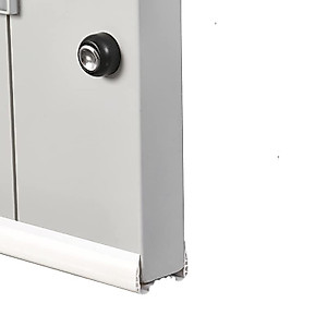 Door Draft Stopper Bottom Seal Strip Noise Blocker - Sweep Strip Under Door Draft Blocker, Soundproof Door Bottom Weather Stripping , for Block Wind, Light, Dust, and Noise (White)