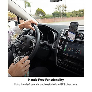 mophie snap Vent Mount - Magnetic car Mount Compatible with Any Smartphone - Made for Smartphones, iPhone, Google Pixel, Samsung Galaxy, Qi-Enabled Devices - Black