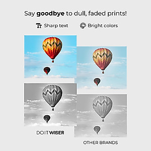 Do it Wiser Compatible Toner Cartridge Replacement for Ricoh MP C6003 MP C4503 MP C5503 MP C6004 MP C4504 MP C5504 Printer - 841849 841851 841852 841850 (4 Pack)