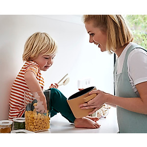 MEPAL, MODULA Storage Box Large for Pasta, Bread Rolls, Cereal, Flour, Coffee, and Meal Prep with Transparent Lid, Airtight, Portable, BPA Free, Holds 4500ml|152oz, 1 Count