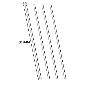 yeenelwboo 12 Pcs Clear Plastic Sticks Acrylic Dowel Rods Round Rod Transparent Acrylic Round Rod Solid Rod for DIY Projects