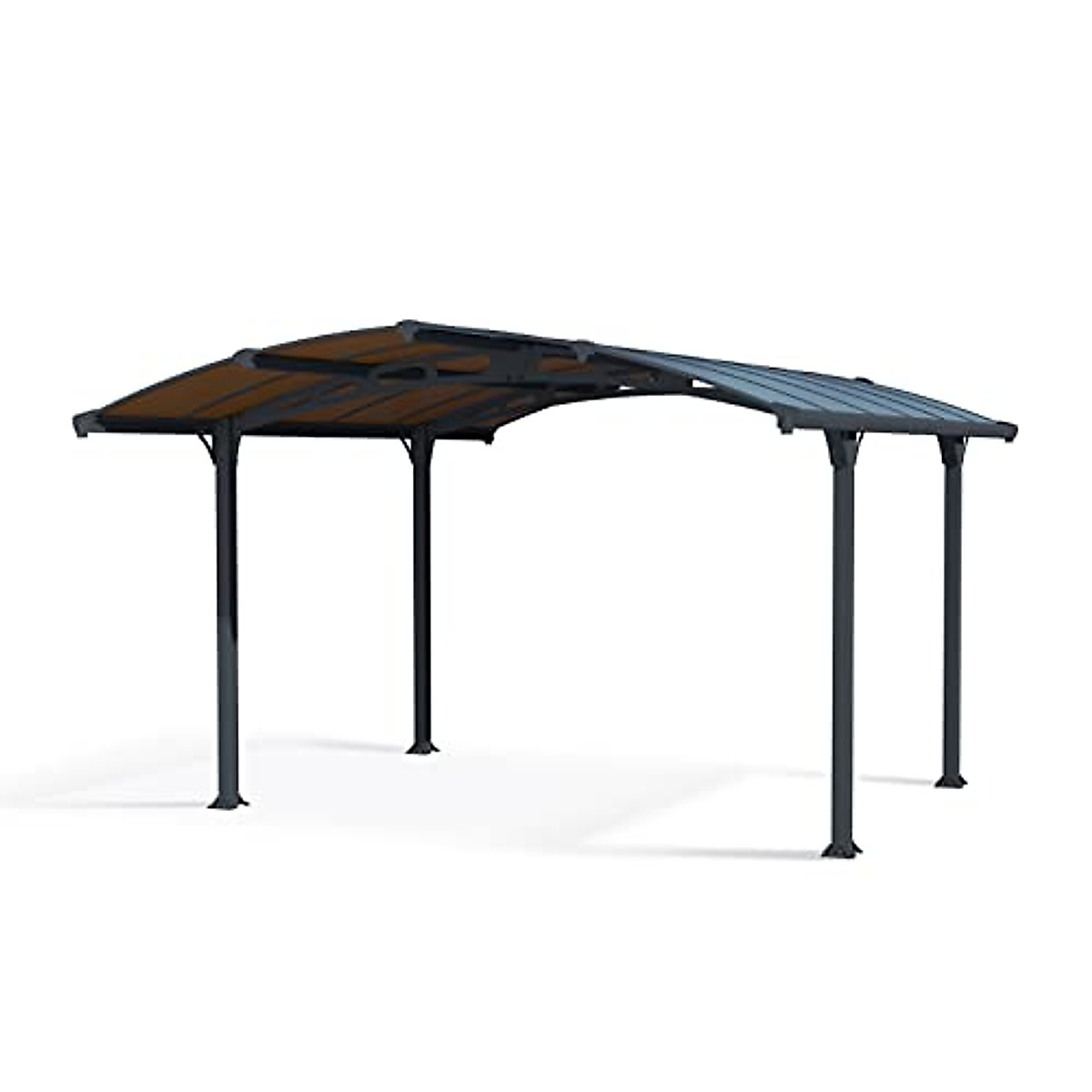 Palram - Canopia Arcadia 4300 Carport - 12' x 14' - Bronze/Gray