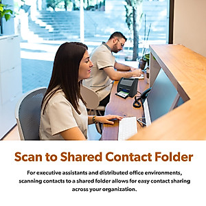 Ambir nScan 690gt-BCS High-Speed Vertical Card Scanner with AmbirScan Business Card for Windows PC