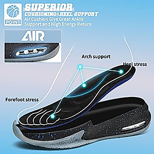 ASHION Boys Girls Shoes Sneakers Kids Shoes Boy's Basketball Shoes for Kids Basketball Shoes Tennis Shoes Non-Slip Sneakers(4,A-white)