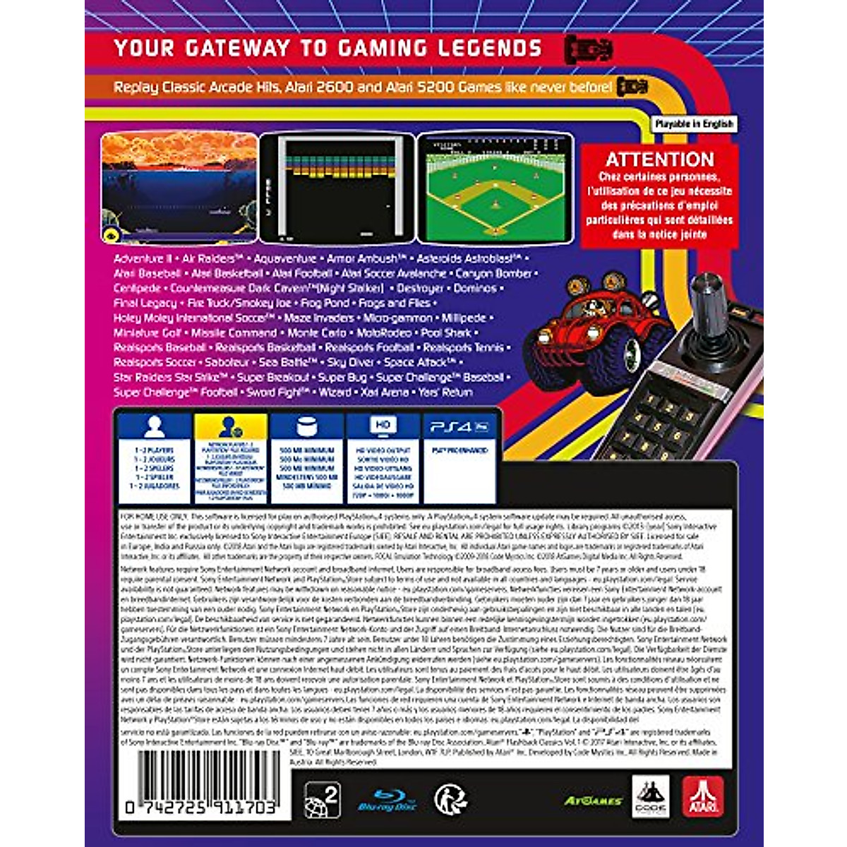 Atari Flashback Classics Volume 3 (PS4)