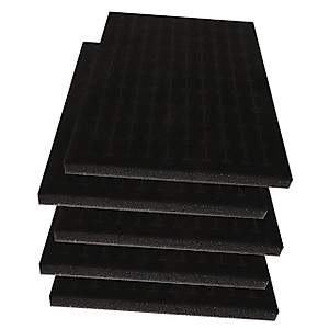 Hemoton 5pcs Box earring display pad tray earrings holder inserts foam ring holder insert black ring trays ring insert display trinket tray earring tray storage box jewelry sponge travel
