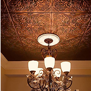 A La Maison Ceilings R139 Spanish Silver Foam Glue-up Ceiling Tile (256 sq. ft./Case), Pack of 96, Plain White