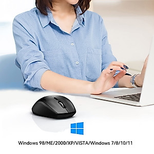 TECKNET Bluetooth Mouse, 4800 DPI Wireless Mouse, 2-Year Battery Computer Mouse 6 Adjustable DPI, 6 Buttons Compatible with Laptop/Windows/Computer