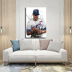 DIANSHANG Nolan Ryan Poster Baseball Portrait Art Canvas Bedroom Wall Decor Print Picture Office Dorm Room Decor Gifts Unframe:12x18inch(30x45cm)