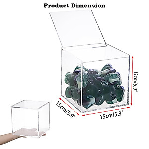 Sumnacon Laundry Pods Container Clear Laundry Containers for Organizing Sturdy Dryer Ball Holder with Lid Acrylic Storage Containers Pratical Dishwasher Pods Container for Laundry Room,Coffee,Office