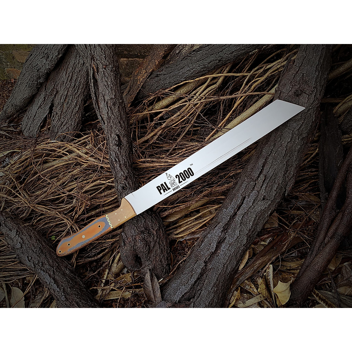 HUN-6032 Custom Handmade Spring Damascus Sword with Sheath