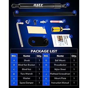 Orion Motor Tech Truck Tailgate Assist, Pickup Tailgate Lift Assist Kit, Pickup Tailgate Shock Compatible with 2004 2005 2006 2007 2008 2009 2010 2011 2012 2013 2014 Ford F-150 and Lincoln Mark LT