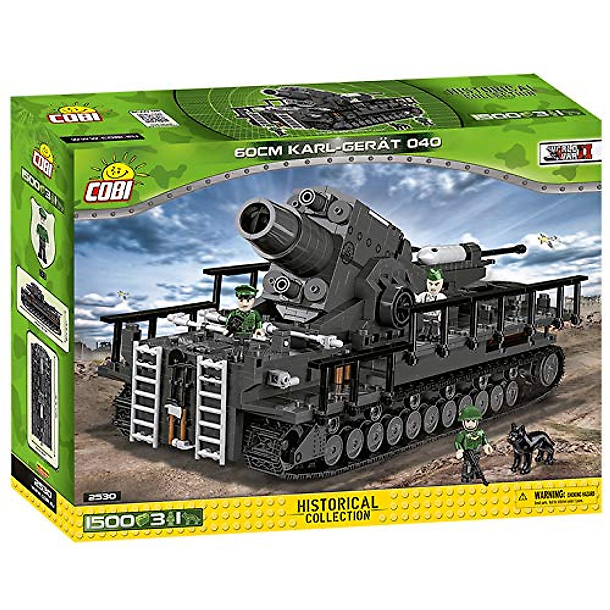 COBI Historical Collection 60 cm Karl-Gerät 040, Multicolor