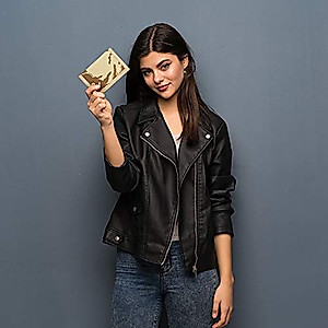 Weewooday 3 Pieces Wallets Ages 6-18 Canvas Trifold Wallets with Sticker and Zipper Pocket for Christmas Birthday Gift (Black, Khaki, Army Green,Camouflage Style)