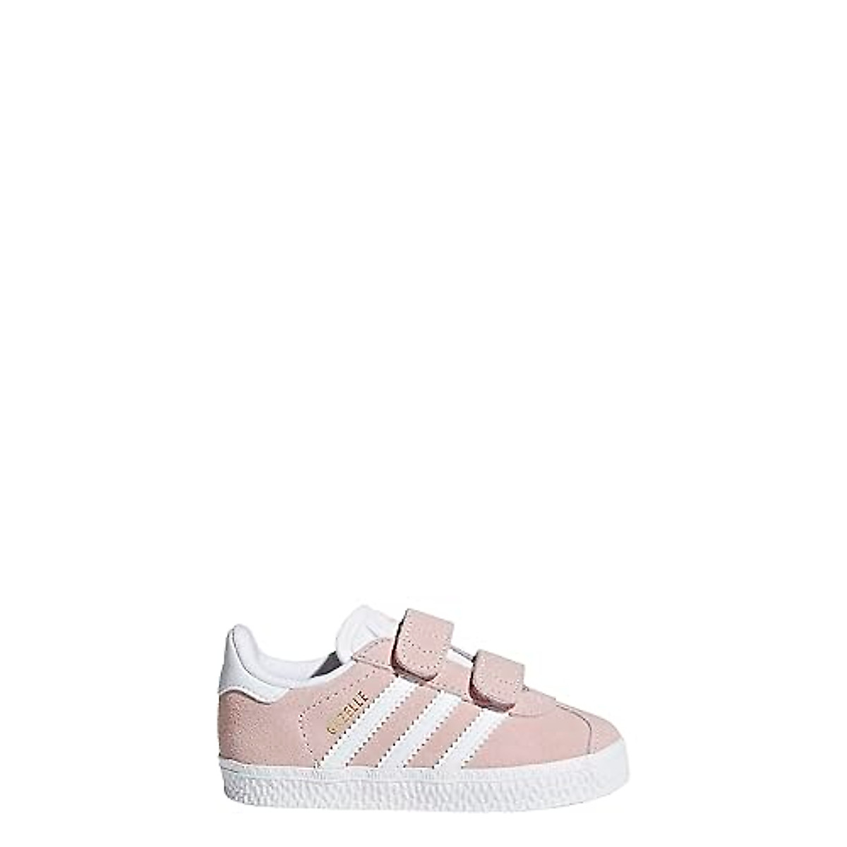 adidas Originals Unisex-Baby Gazelle Running Shoe, Icey Pink/White/White, 7Toddler