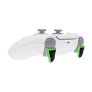 1 Pair Gamepad L2 R2 Trigger Extender Pad for Playstation 5 Controller Anti-Slip Replacement Accessories Parts for PS5 (Color 8- Black + Blue)