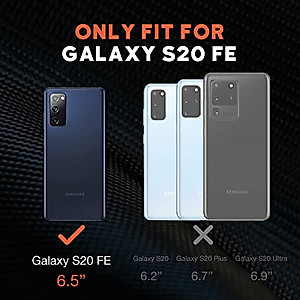 NTG 【𝟮𝟬𝟮𝟮 𝗡𝗲𝘄】 Shockproof Designed for Samsung S20 FE 5G Case, Heavy-Duty Tough Rugged Lightweight Slim Protective Case for Samsung Galaxy S20 FE,Black