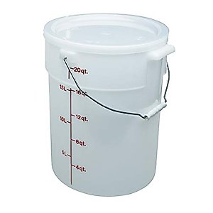 Cambro PWB22148 Pail With Bail 22 Quart White Case of 1