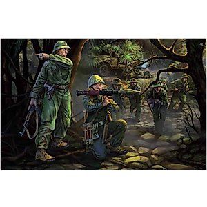 Rubicon Models RB1003 1/56 Vietnam War Vietnamese People's Army Soldier 30 Pieces Plastic Model