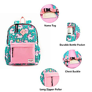 Preschool Backpack Little Kid Toddler Backpacks for Boys and Girls with Chest Strap (Unicorn)