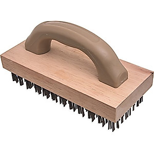 Carlisle FoodService Products 4067600 Ergonomic Steel Butcher Block Scratch Brush, 9-3/8”