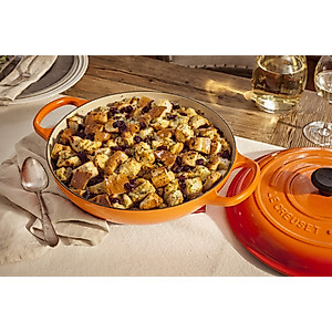 Le Creuset Enameled Cast Iron Signature Braiser, 3.5 qt., Flame