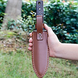 FLORA GUARD Hori Hori, 12'' Garden Knife Gardening Trowels Weeder Tool with Stainless Steel Japanese Blade with Sharpening Whetstone