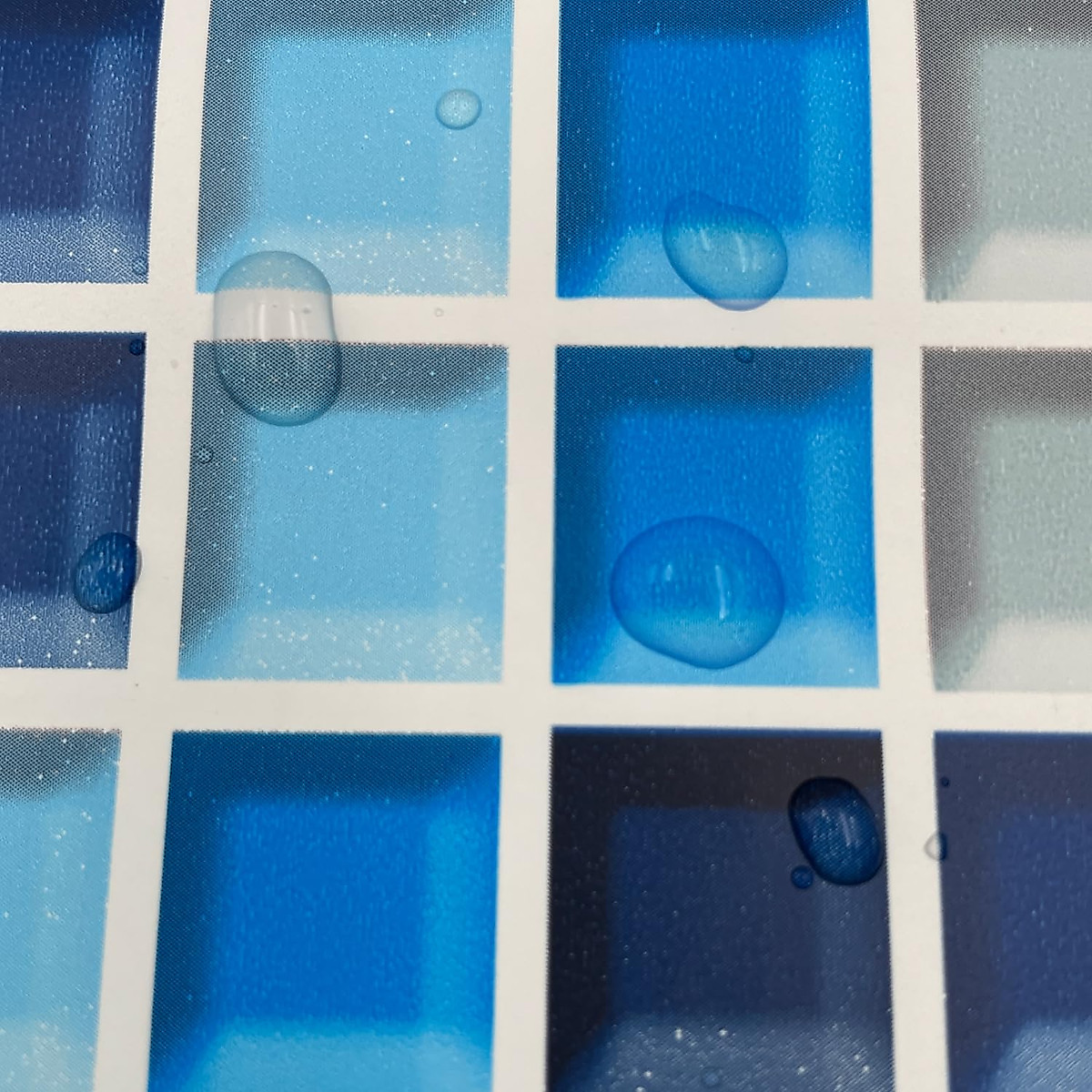 Yifely Royal Blue Mosaic Kitchen Cupboard Decor Paper Self-Adhesive Shelf Liner Countertop Sticker 17.7 Inch by 9.8 Feet