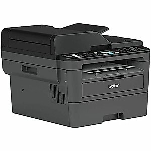 Brother MFC L26 Series All-in-One Laser Printer, Print, Copy, Scan, Fax - 26 ppm, 2400 x 600 dpi, 250 Sheets, Wireless, Mobile Printing, Auto 2-Sided Printing, with MTC Printer Cable