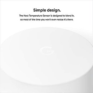 Google Nest Temperature Sensor 3 Count Pack - Nest Thermostat Sensor - Nest Sensor That Works with Nest Learning Thermostat and Nest Thermostat E - Smart Home