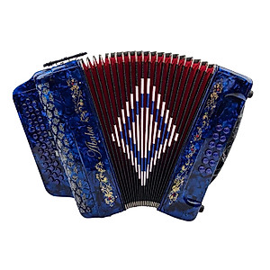 Abubu 34-Key Accordion 3412 GCF (Blue)