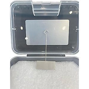 VTSYIQI Surface Tensiometer Platinum Plate Board Platinum Board Pt Board with Pt Size 24mm Long 10mm Wide 0.15mm Thick for Interfacial Tensiometer Surface Tensiometer