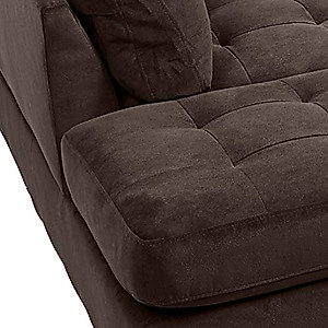 Homelegance Emilio 2-Piece Reversible Sectional Sofa - Chocolate