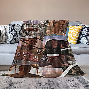 Outer Banks Pogue Life Throw Blanket Warm Blanket in Winter OBX Maybank JJ Fleece John B Bedding Birthday Christmas Travel King Size Blankets for Bed Best Gifts for Fans Women Bedroom 30"x40"