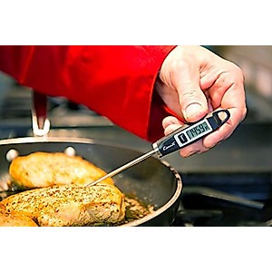 Escali DH1 Gourmet Digital Meat Thermometer with Extra Long Probe, NSF Certified, Black