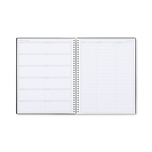 Blue Sky Notes Professional Notebook, Flexible Cover, Twin-Wire Binding, 8.5" x 11", Gray