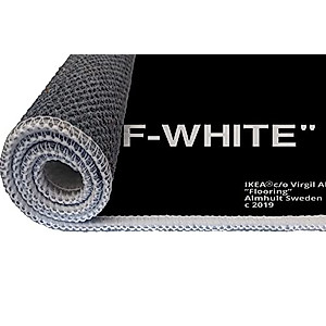 Keep Off, Popular Rug, Home Decor Rug, Themed Rug, Office Carpeting, Black and White Rug e721 (2.6x3.9 feet - 80x120 cm)