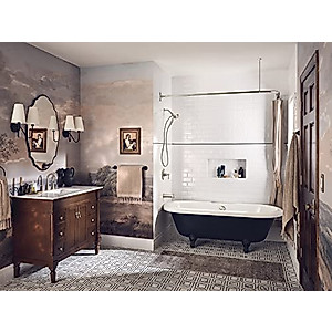 Moen 84022SRN Ronan Two 4" Centerset Modern Bathroom Faucet with Push-Down Drain, 1 Handle, Spot Resist Brushed Nickel