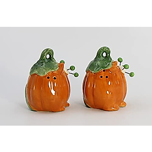 Fine Ceramic Whisker Cat Salt & Pepper Shakers Set by Amy Lacombe, 2-7/8" H