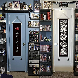 COSPLAY STUDIO Hanging Poster Canvas Wall Art Painting Anime Characters Eyes Tapestry Silhouette Effect Wall Tapestry With 2 Tassels And Wooden Hanging Rod Wall Decor Tapestry Decoration For Room